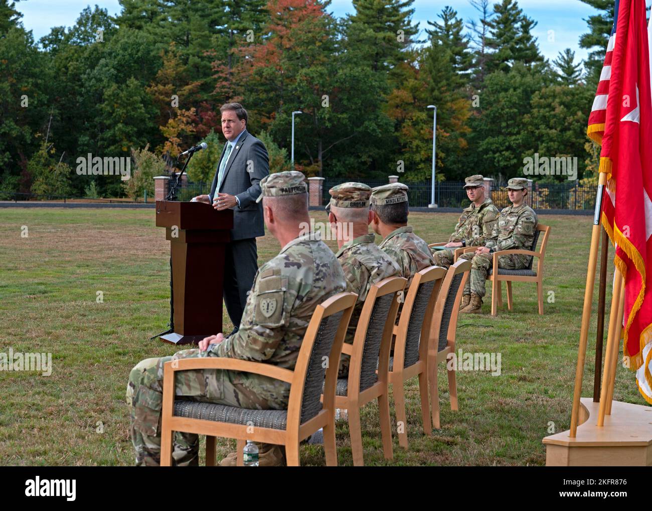 New Hampshire Gov. Chris Sununu addresses attendees at a New Hampshire ...