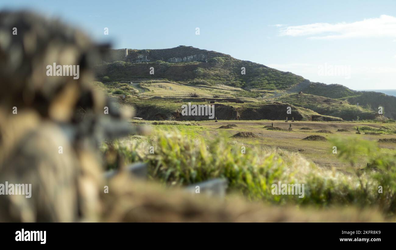 A U.S. Marine with 3d Littoral Combat Team, 3d Marine Littoral Regiment ...