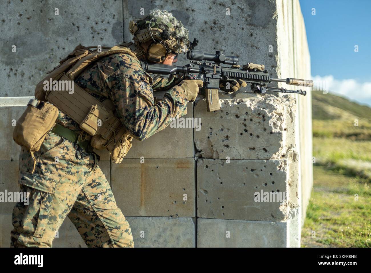 U.S. Marine Corps Sgt. Marcos Vandalen, a squad leader with 3d Littoral ...
