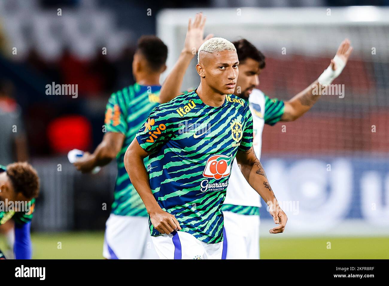 Paris, France - September 27: Richarlison de Andrade of Brazil getting ...