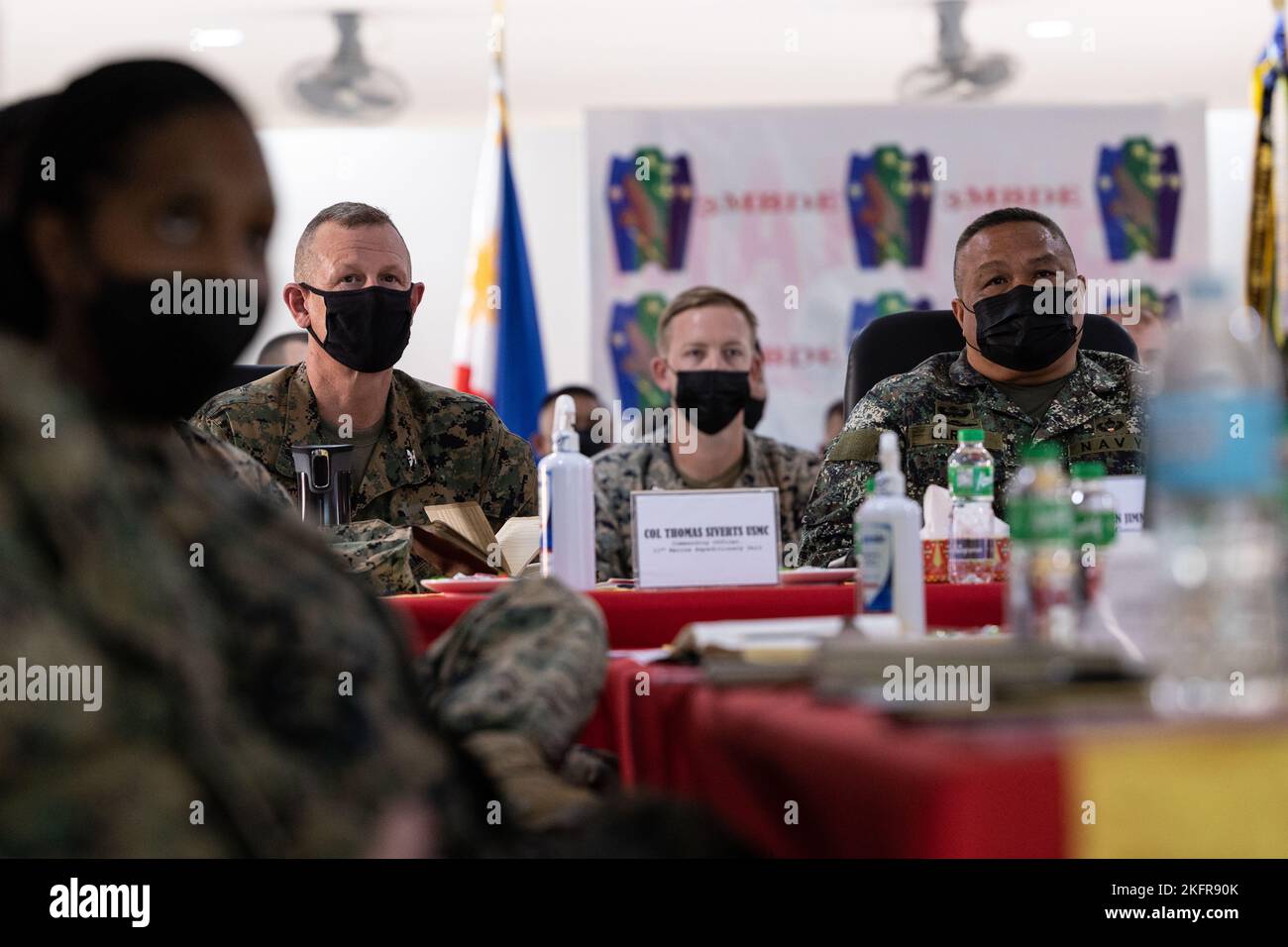 U.S. Marine Corps Col. Thomas M. Siverts, commanding officer, 11th ...