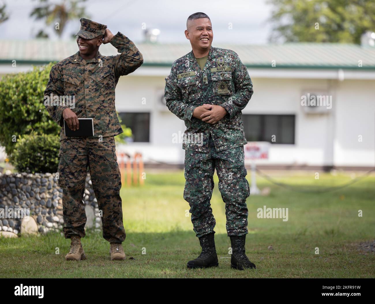 Philippine Marine Corps Maj. Rodel Nono, operations officer, 3rd Marine ...