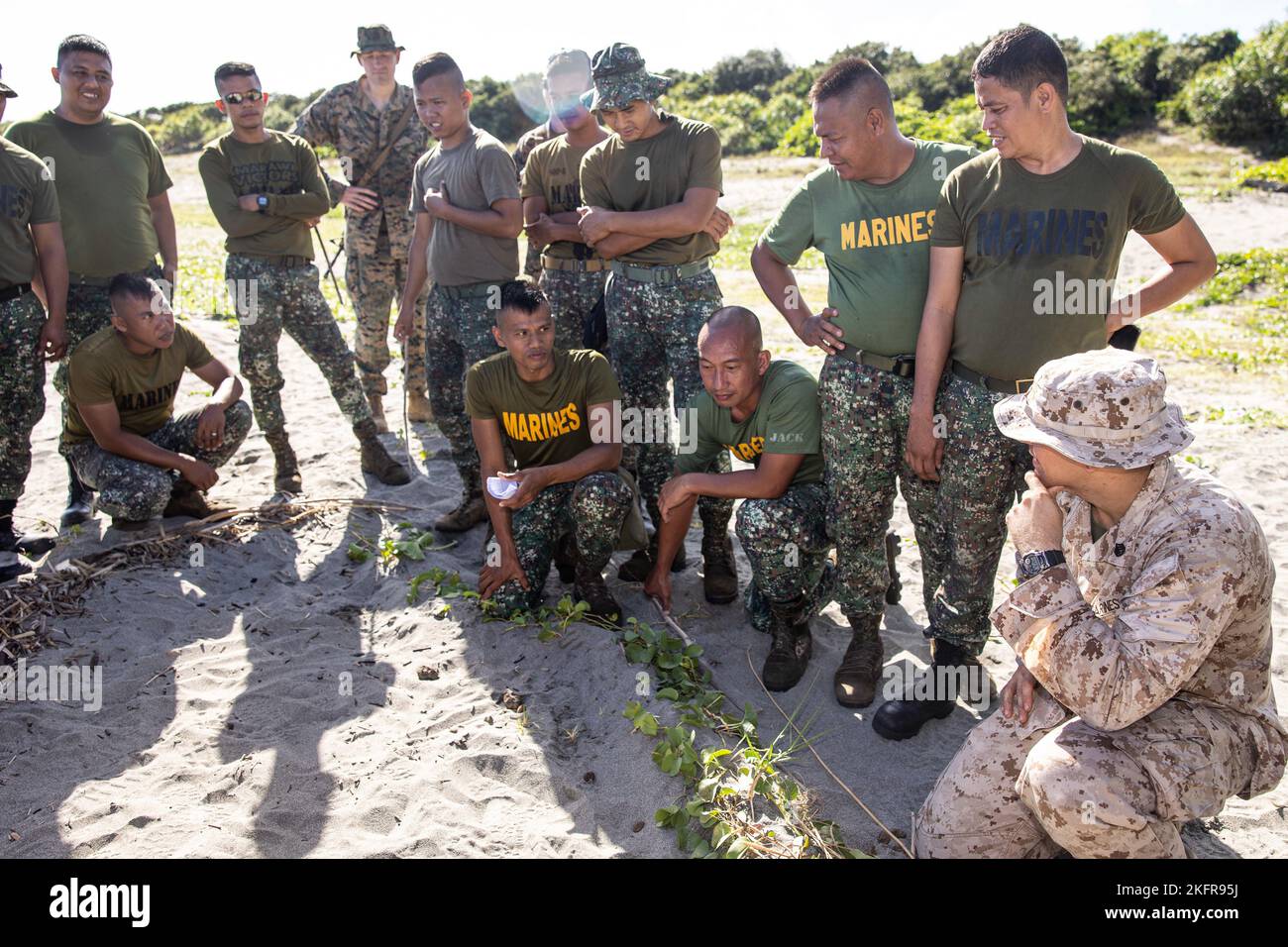 U.S. Marine Corps Staff Sgt. Jorgen Larsen, an infantry platoon ...