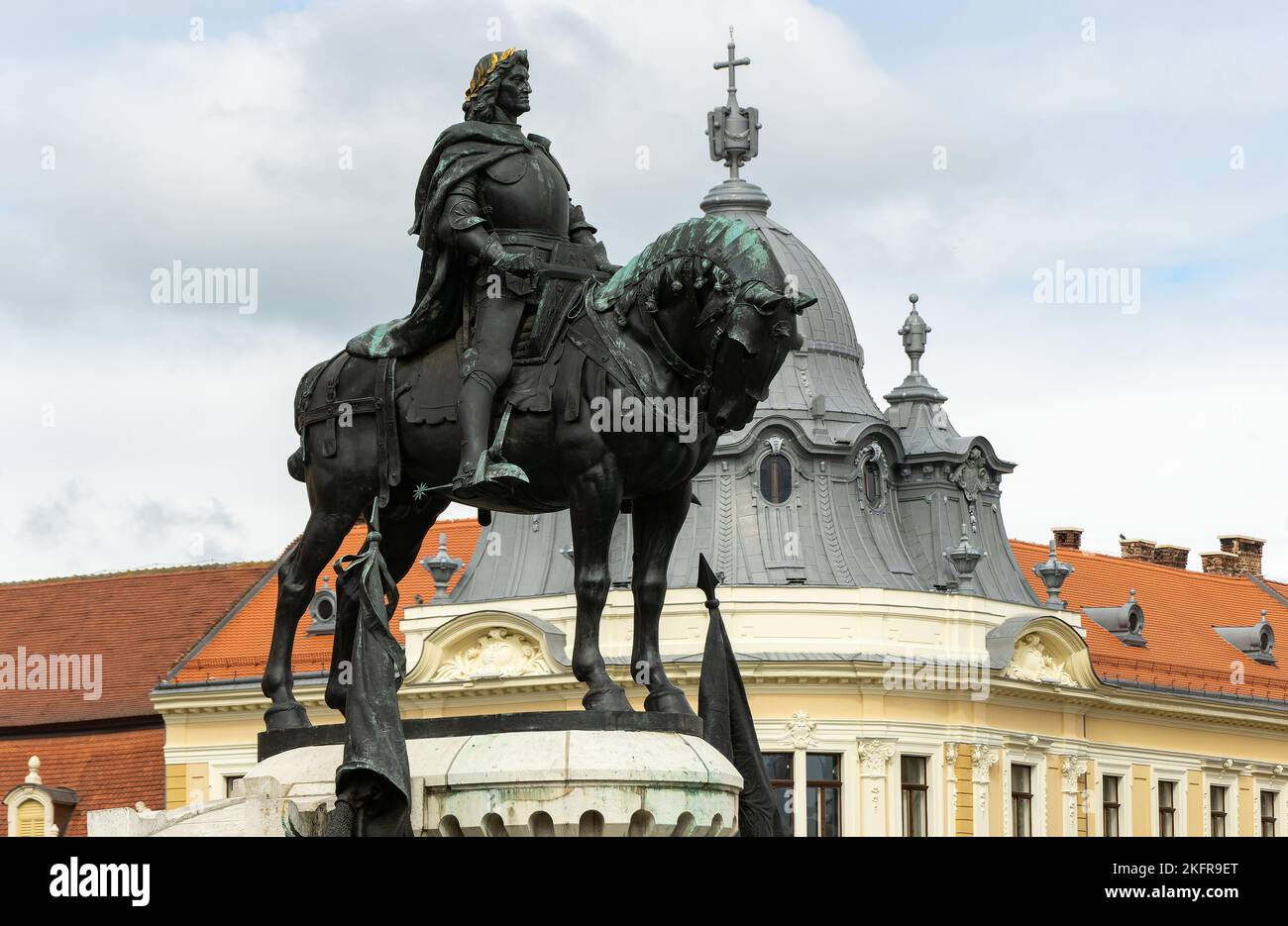 Cluj-Napoca, Romania - September 17, 2022: Matthias Corvinus Monument ...