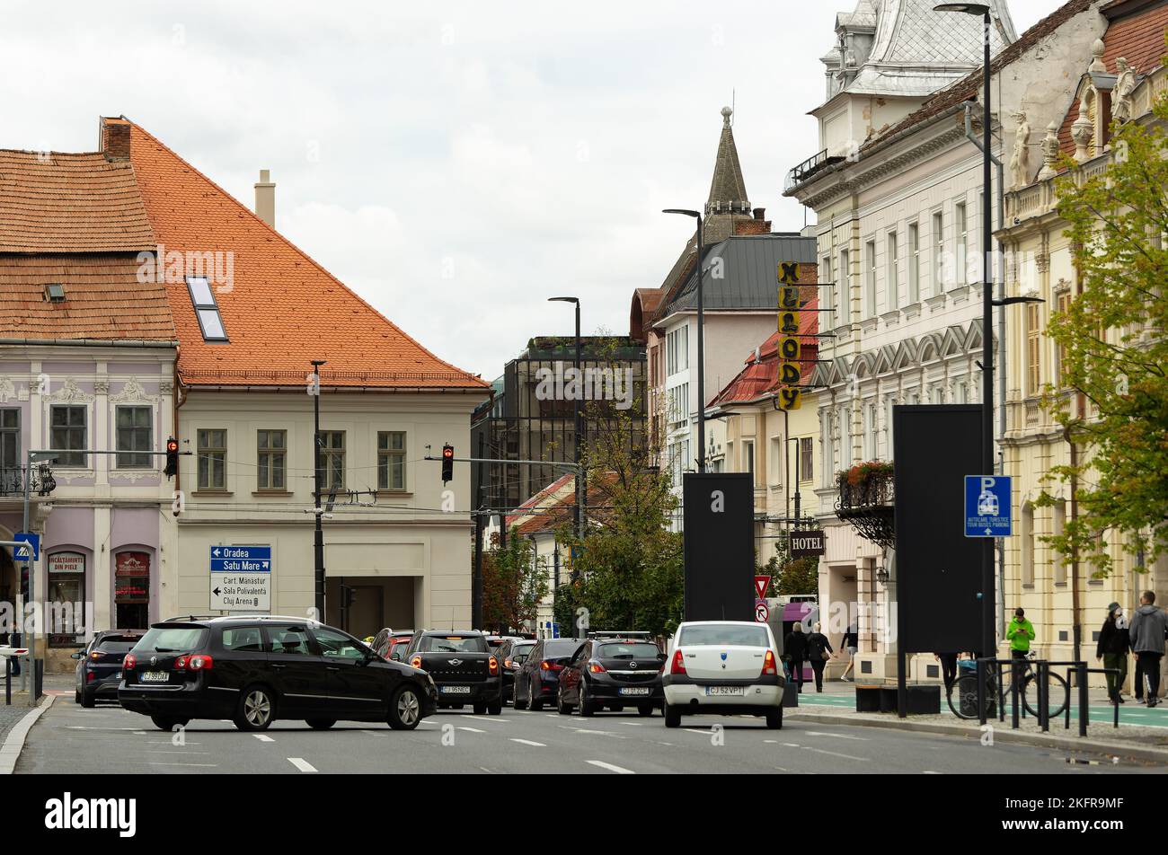 Cluj-Napoca, Romania - October 17, 2022: Hintz House and Hotel Central ...