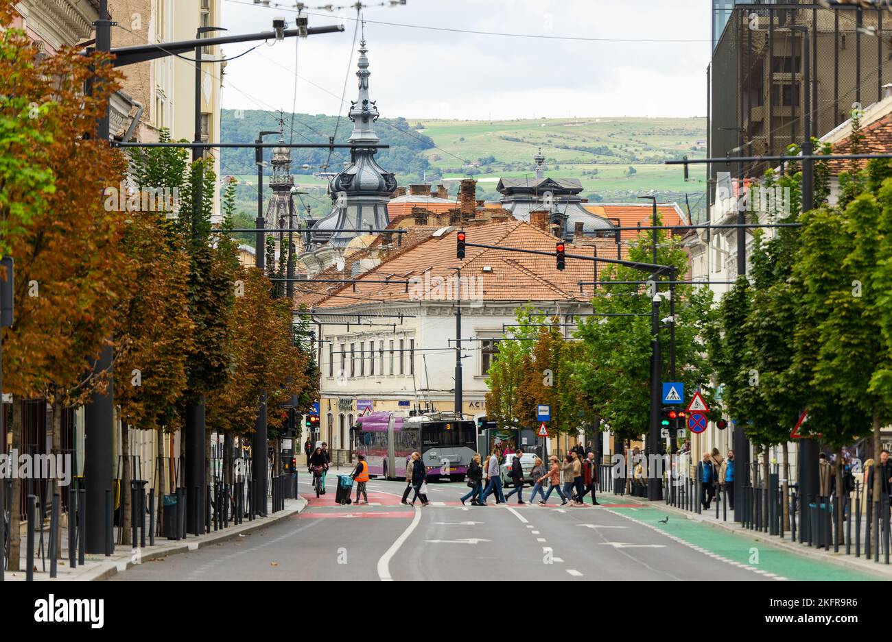 Cluj-Napoca, Romania - September 17, 2022: Buildings with beautiful ...