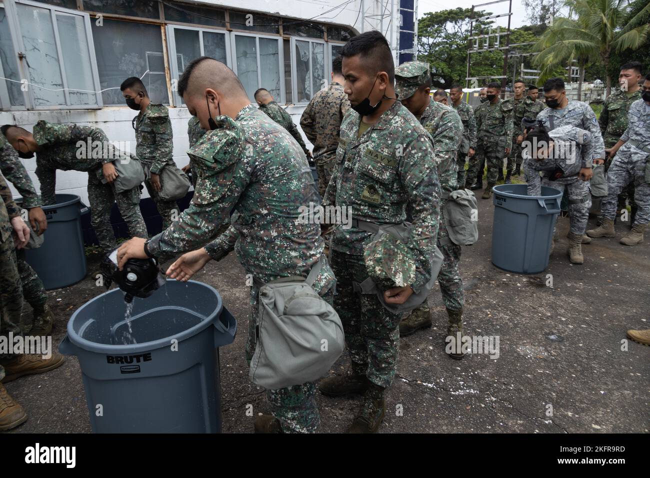 Philippine Marines and Airmen clean M50 joint-service, general-purpose ...