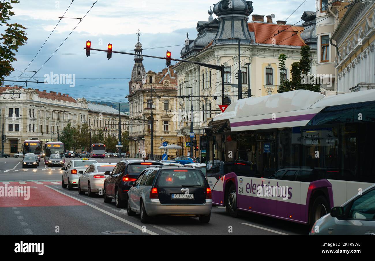 Cluj-Napoca, Romania - September 17, 2022: Buildings with beautiful ...