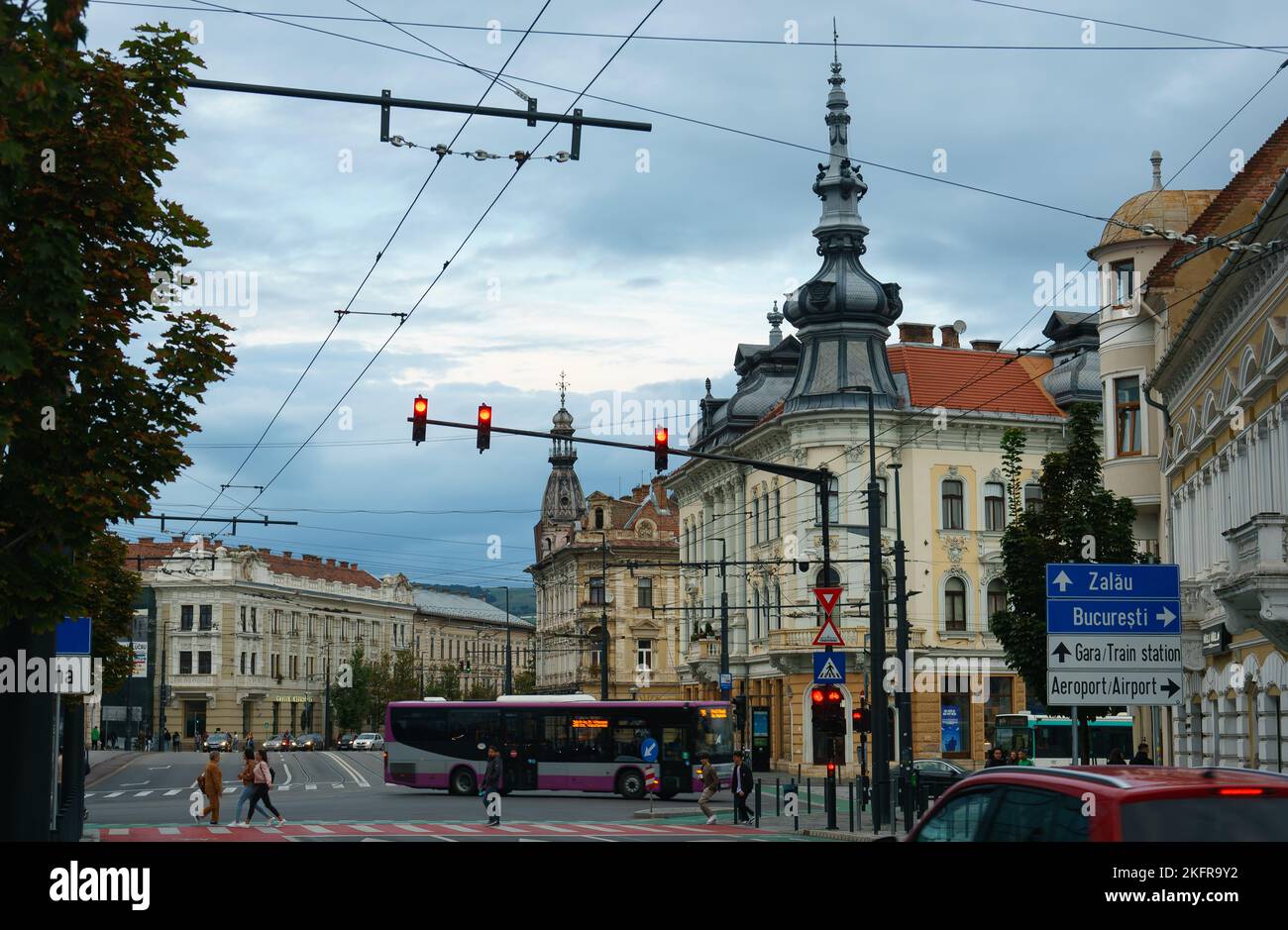 Cluj-Napoca, Romania - September 17, 2022: Buildings with beautiful ...