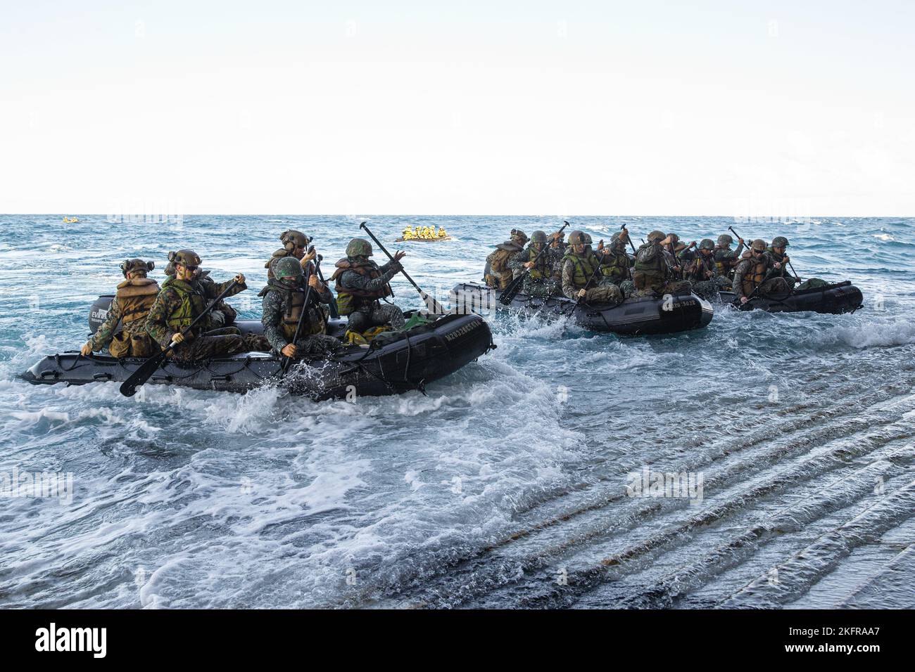 U.S. Marines with Battalion Landing Team 2/5, 31st Marine Expeditionary ...