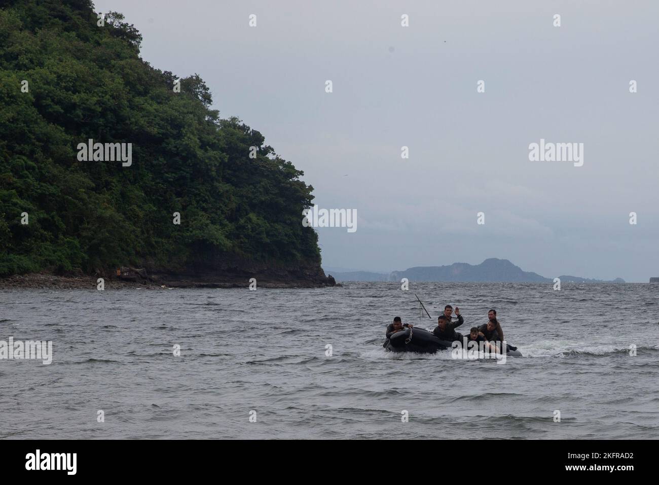 U.S. Marines with Maritime Raid Force, 31st Marine Expeditionary Unit, conduct amphibious ...