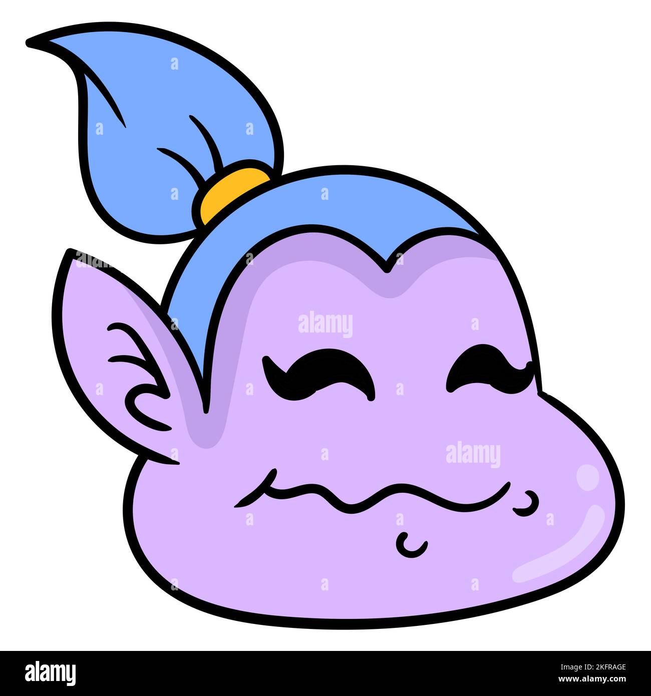 A cartoon character vector design drawing on a white background Stock ...