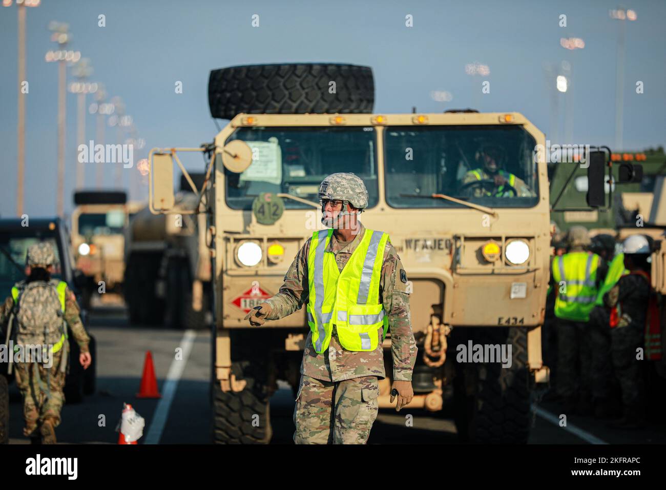 Soldiers assigned to 16th Combat Aviation Brigade recover equipment ...