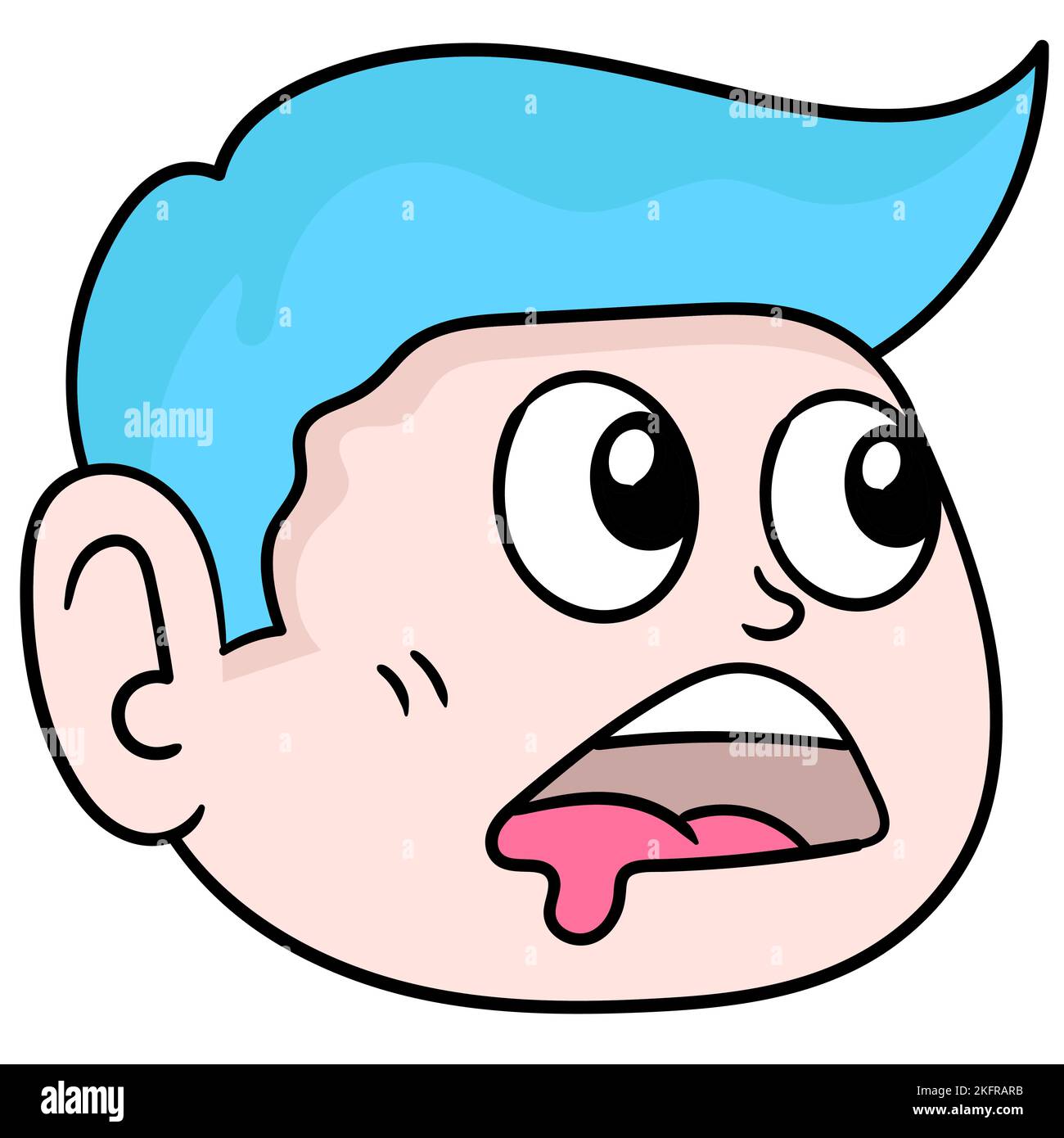 Boy With Blue Hair Cartoon at Tayla Hunter blog