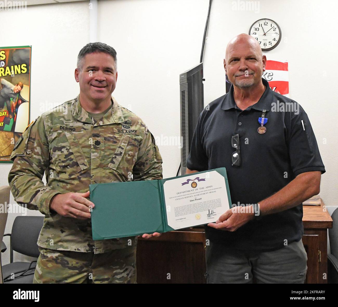 Glen Pinnell was recognized by Yuma Test Center Commander Lt. Col ...