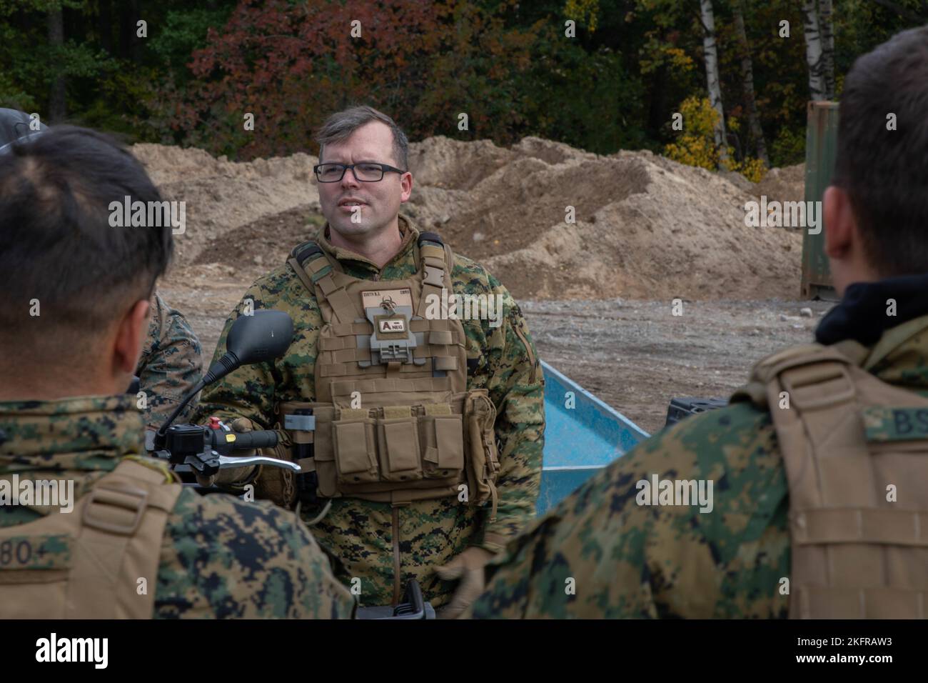 U.S. Marine Corps Gunnery Sgt. Brian Smith, a Chemical Biological ...