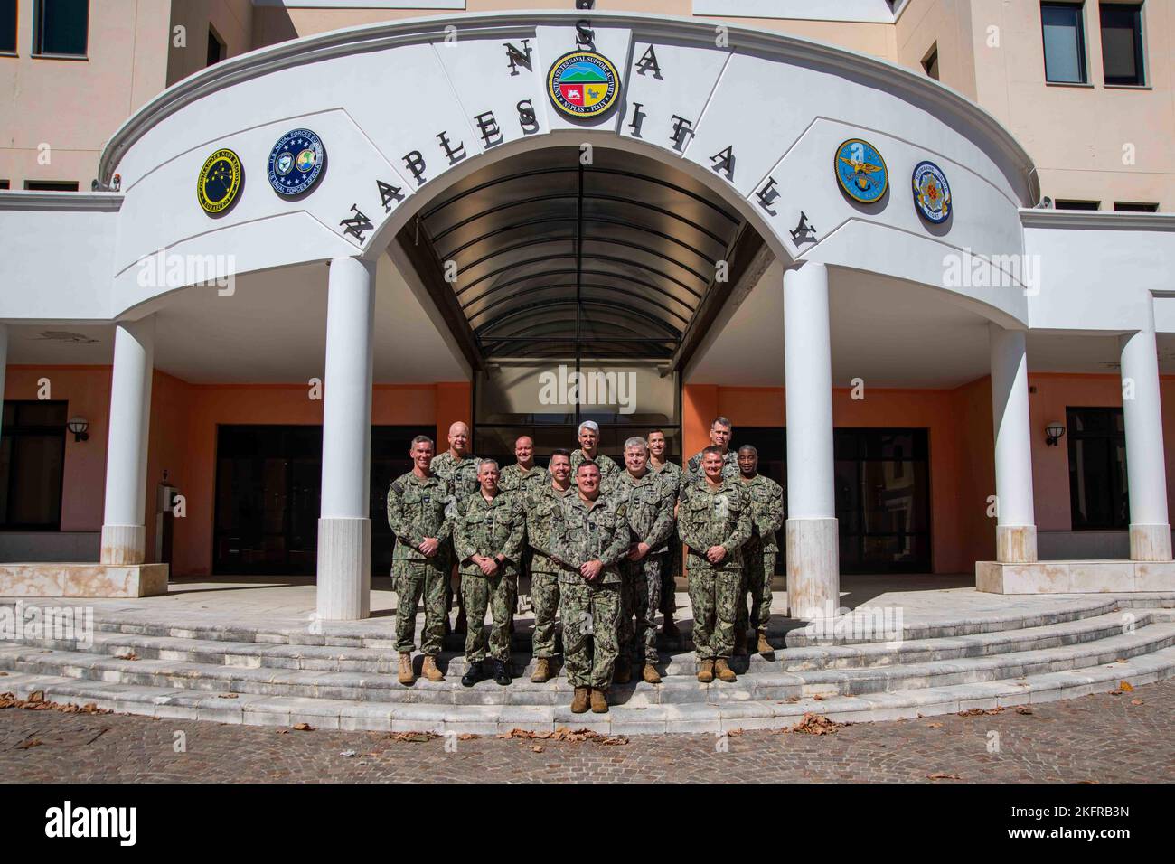 NAPLES, ITALY –– Rear Adm. Brad Collins, commander, Navy Region Europe ...