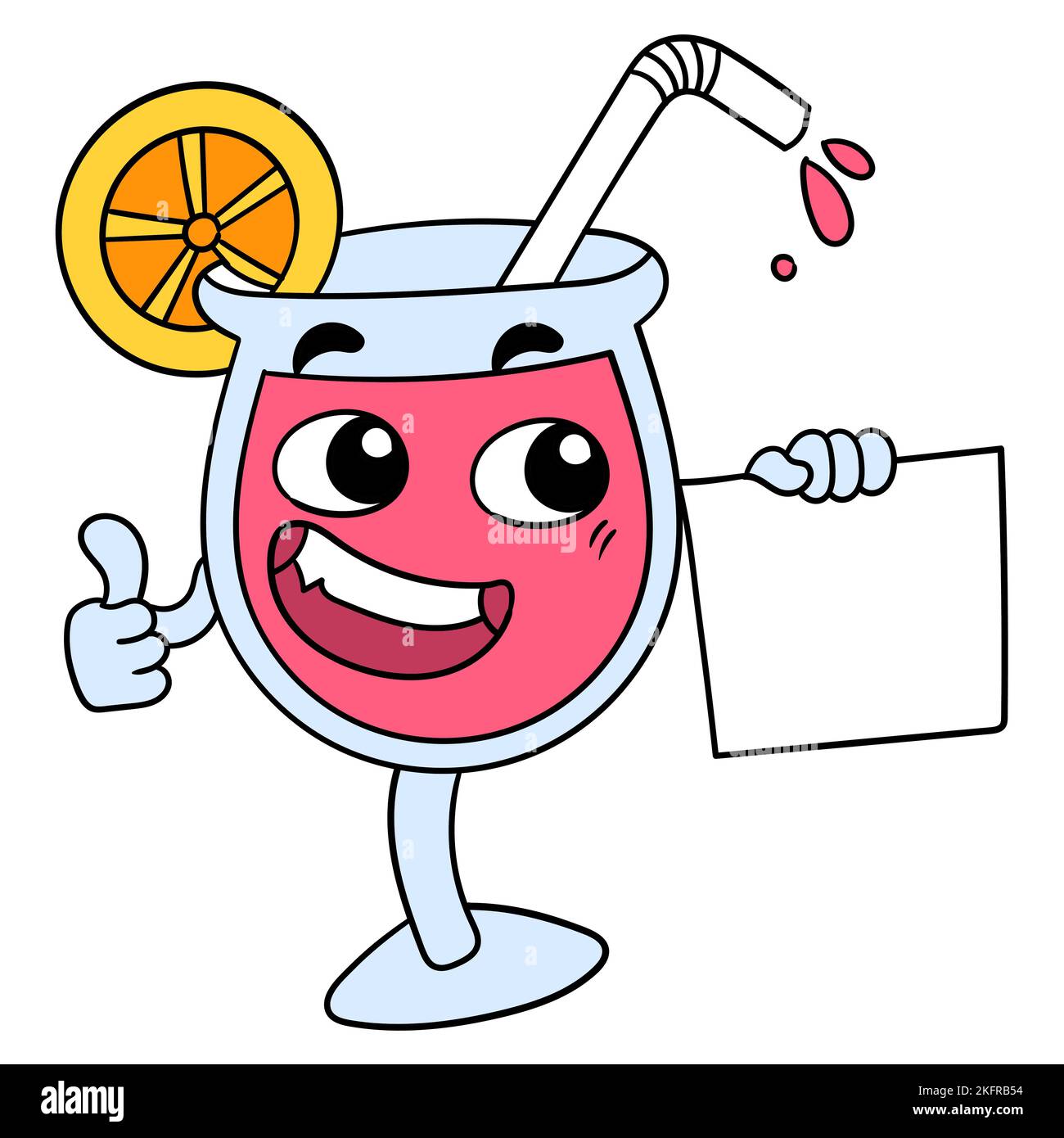 Cartoon cocktail hi-res stock photography and images - Alamy