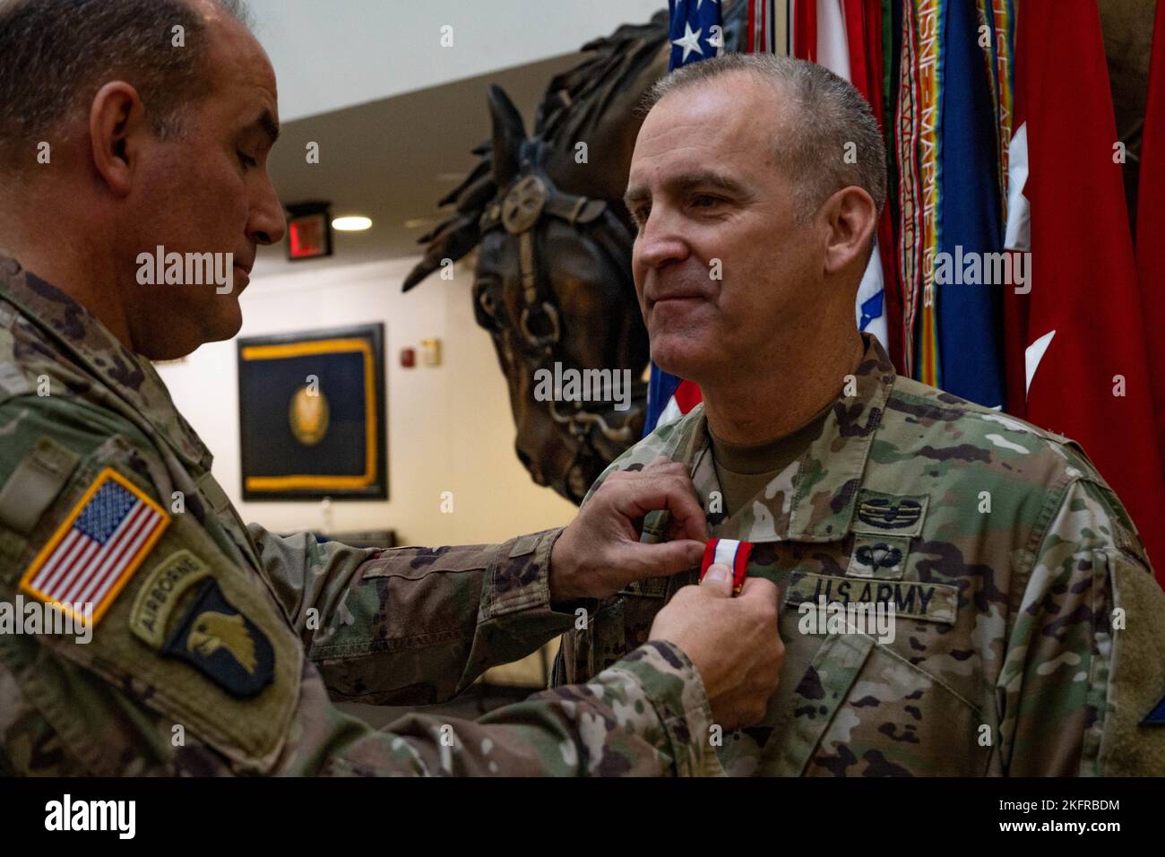 U.S. Army Lt. Gen. Robert "Pat" White, outgoing commanding general of ...
