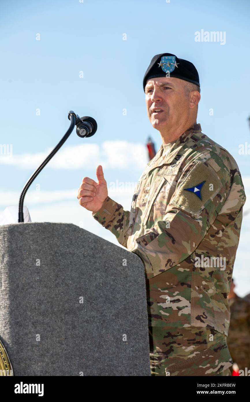 U.S. Army Lt. Gen. Pat White outgoing commanding general of III Armored ...