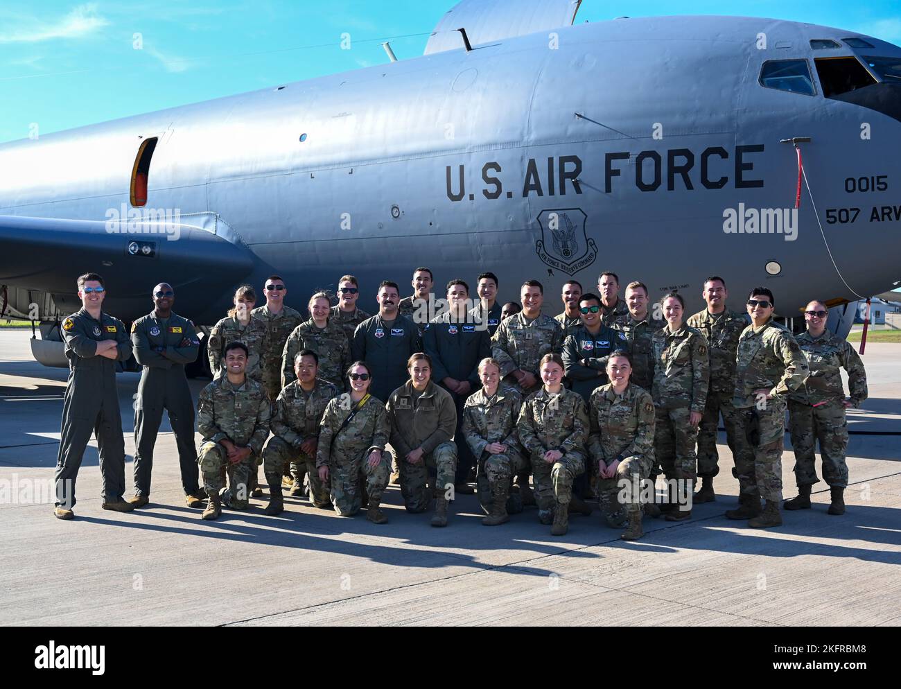 Members of the Tinker Company Grade Officer Council visit the 507th Air ...