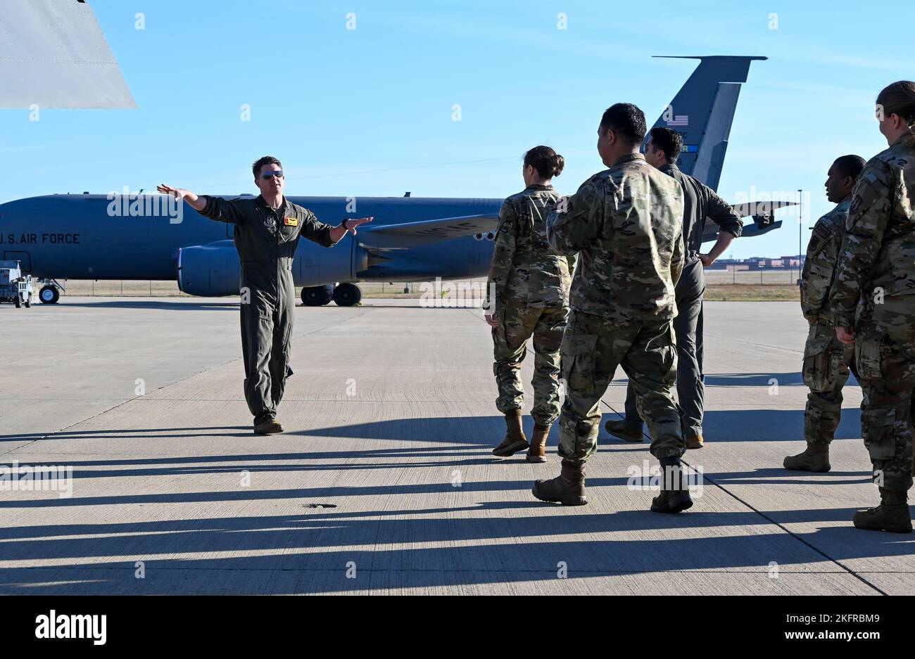 Members of the Tinker Company Grade Officer Council visit the 507th Air ...