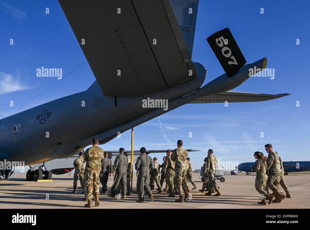 Members of the Tinker Company Grade Officer Council visit the 507th Air ...