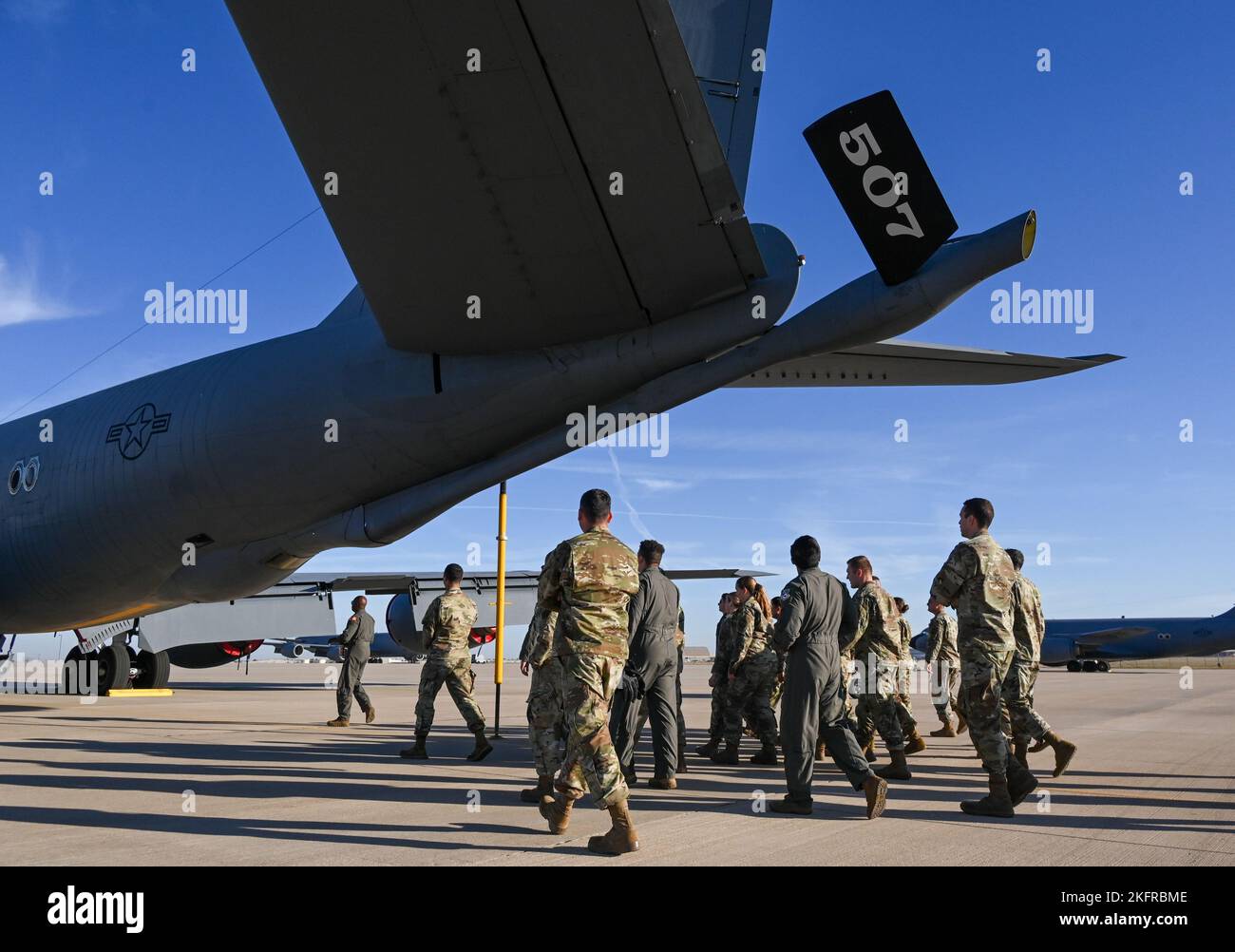 Members of the Tinker Company Grade Officer Council visit the 507th Air ...