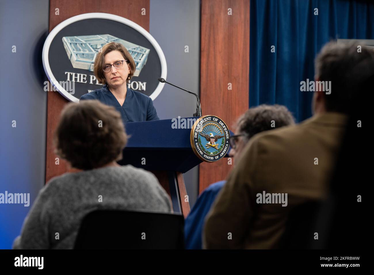 Deputy Assistant to the Secretary of Defense (RUE) Laura Cooper answers ...