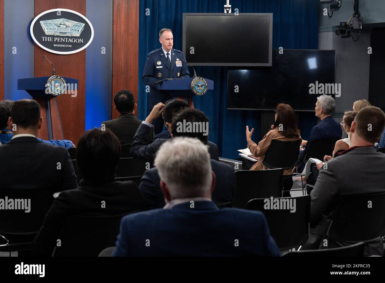 Pentagon Press Secretary Air Force Brig. Gen. Pat Ryder and Deputy ...