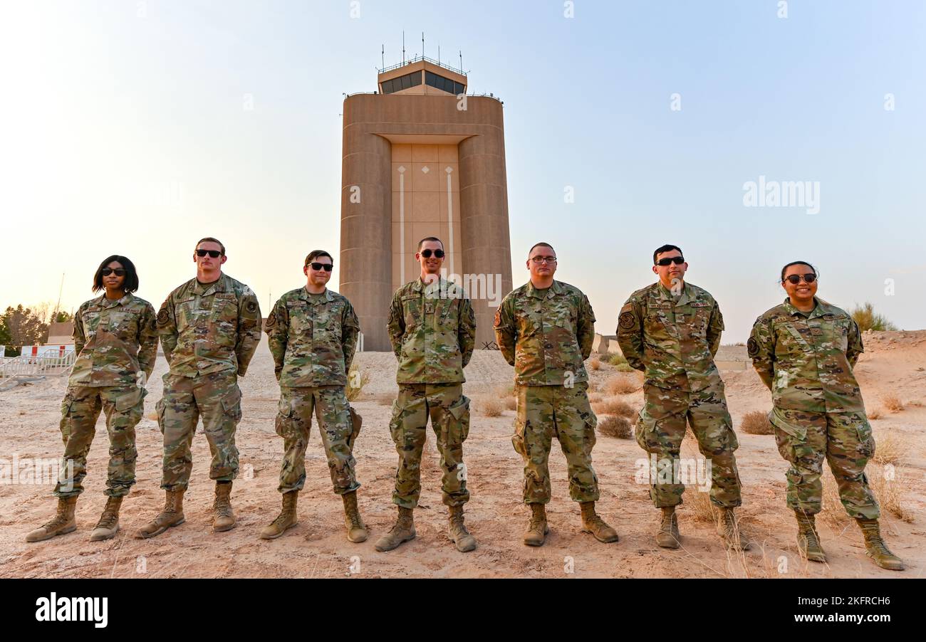U.S. Airmen assigned to the 378th Expeditionary Operations Support ...