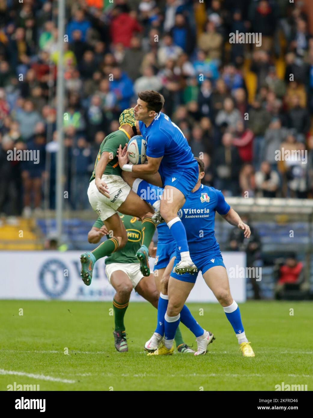 Genova, Italy, 19/11/2022, Kurt-Lee Arendse of South Africa during the ...