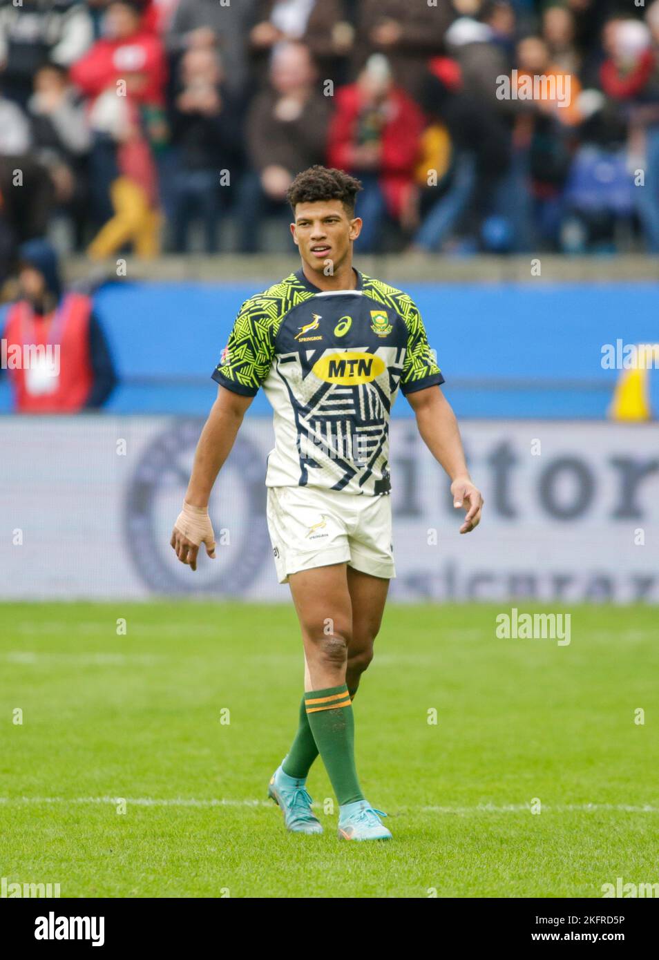 Genova, Italy. 19th Nov, 2022. Kurt-Lee Arendse of South Africa during ...