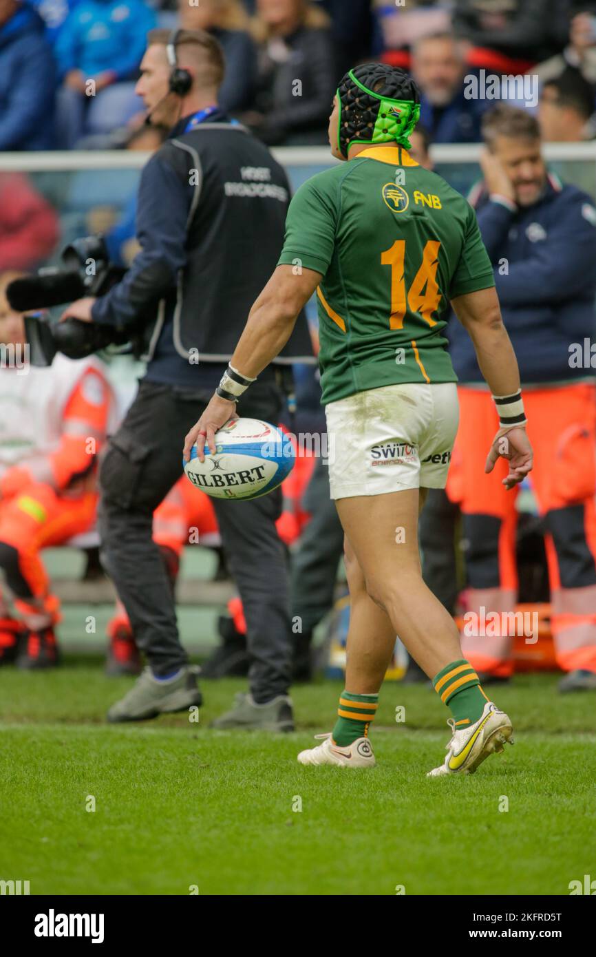 Genova, Italy, 19/11/2022, Cheslin Kolbe of South Africa during the ANS ...