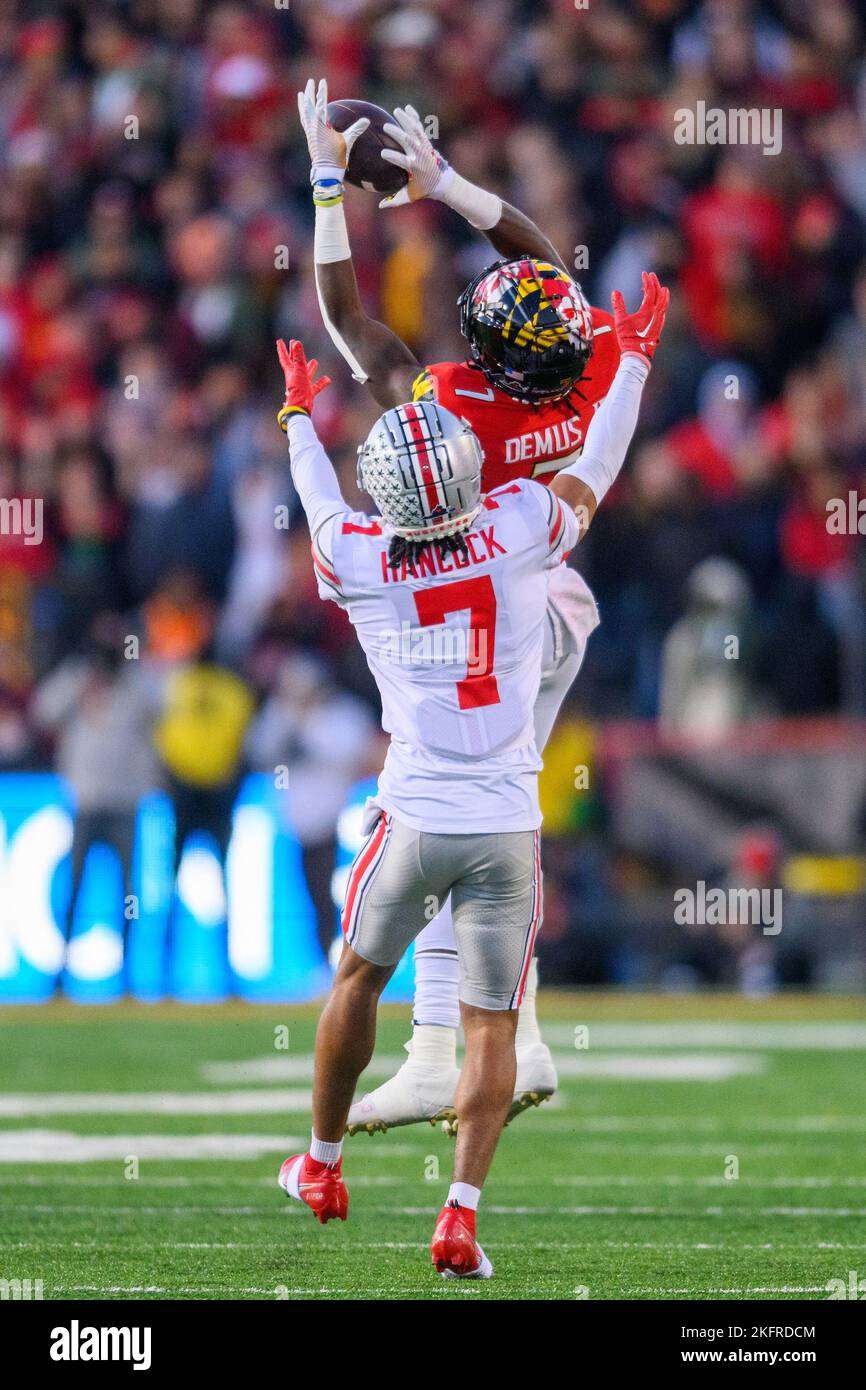 November 19, 2022: Maryland Terrapins wide receiver Dontay Demus Jr. (7 ...