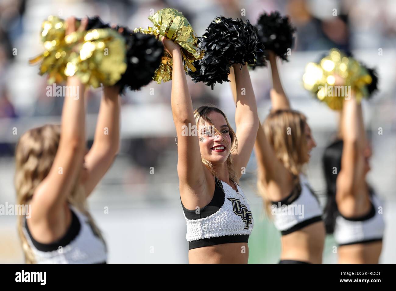 November 19, 2022: UCF Knights cheerleaders perform during the ...