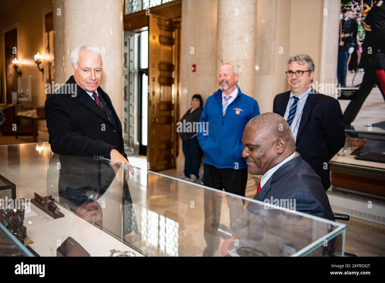 Charles Alexander, Jr. (left), superintendent, Arlington National ...