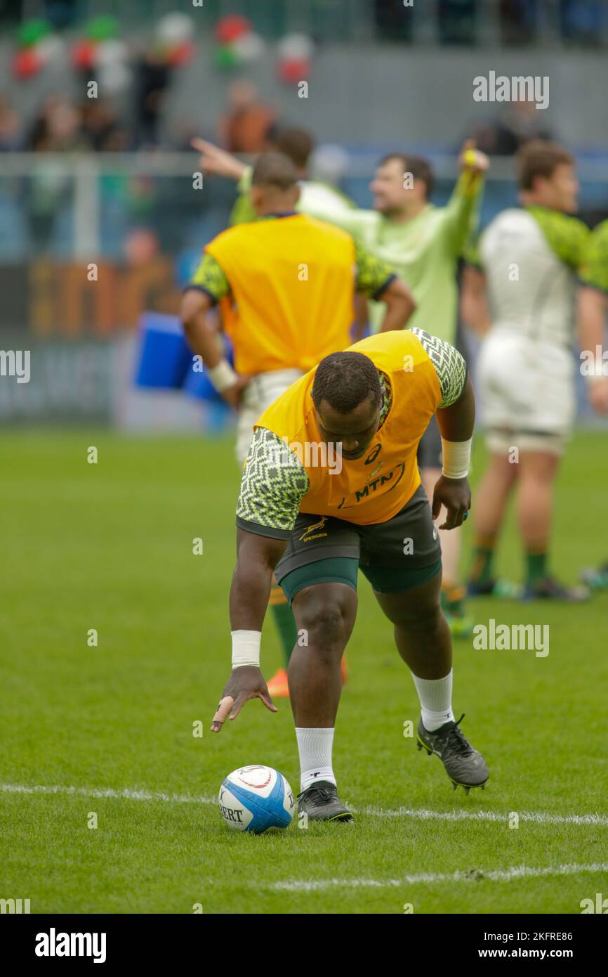 Genova, Italy, 19/11/2022, Bongi Mbonambi of South Africa during the ...