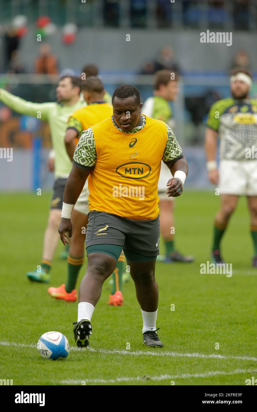 Genova, Italy, 19/11/2022, Bongi Mbonambi of South Africa during the ...