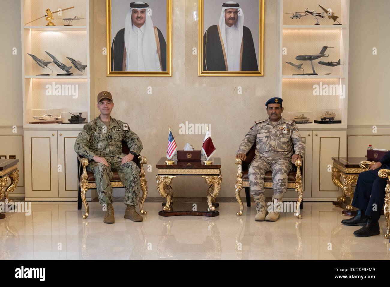 221004-N-ZA692-1015 AL UDEID AIR BASE, Qatar (Oct. 4, 2022) Vice Adm ...