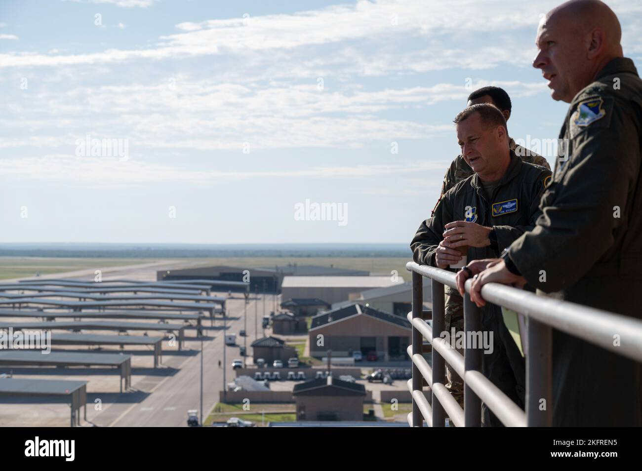 U.S. Air Force Maj. Gen. Phillip Stewart, 19th Air Force commander, and ...