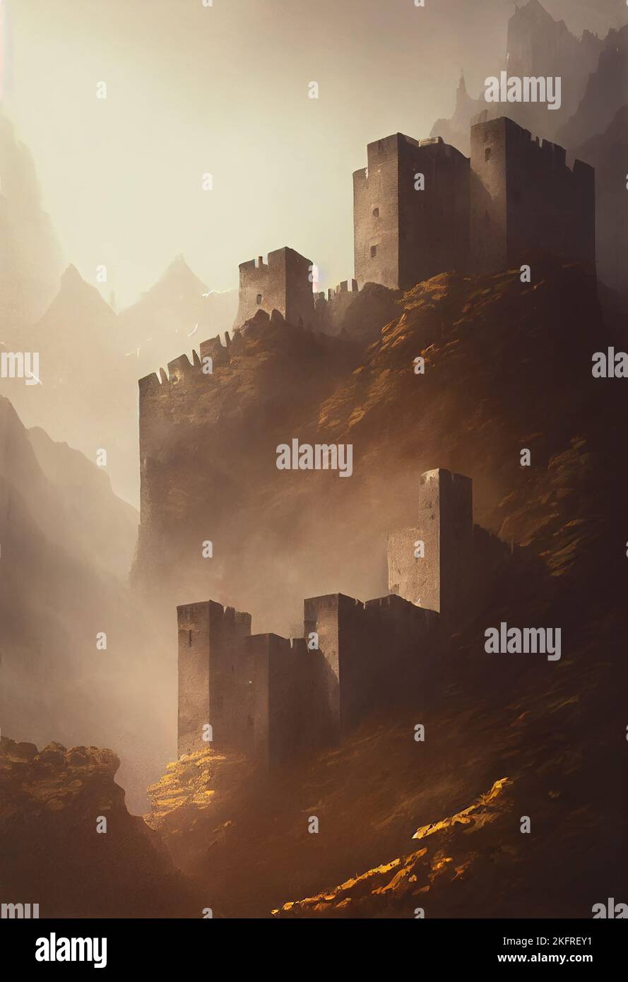 Realistic castle hi-res stock photography and images - Alamy