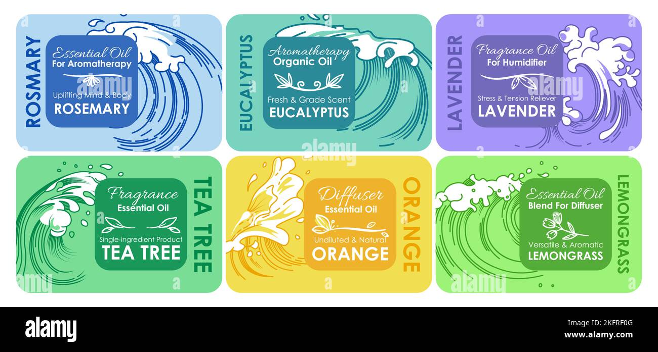 Rosemary lavender oil Stock Vector Images - Alamy