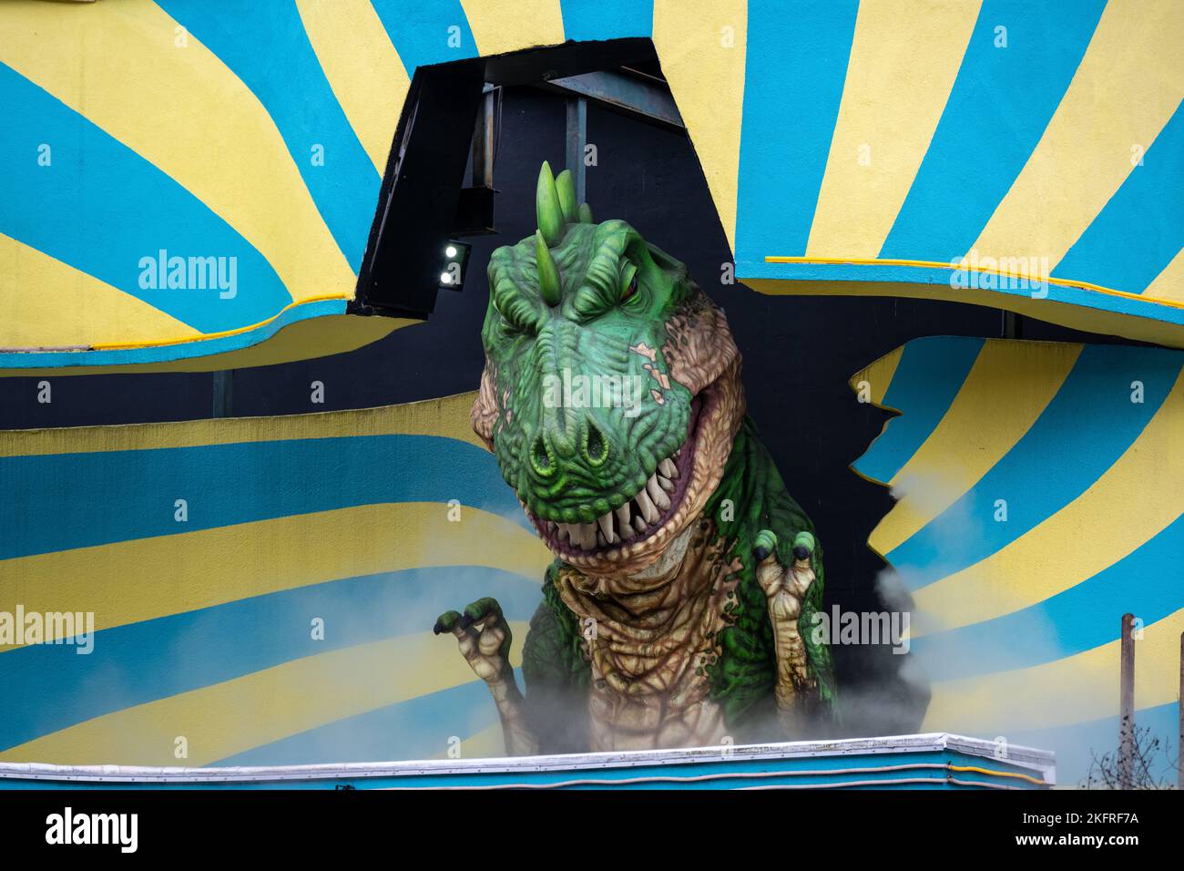 A T-Rex animatronic in Gatlinburg, Tennessee Stock Photo - Alamy