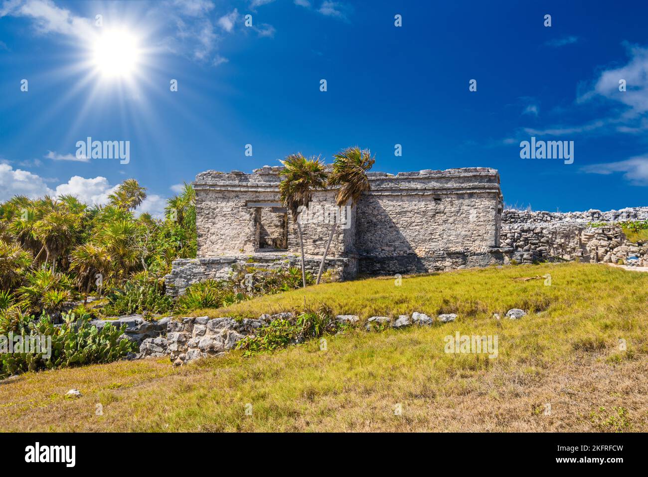 House of the Cenote, Mayan Ruins in Tulum, Riviera Maya, Yucatan ...