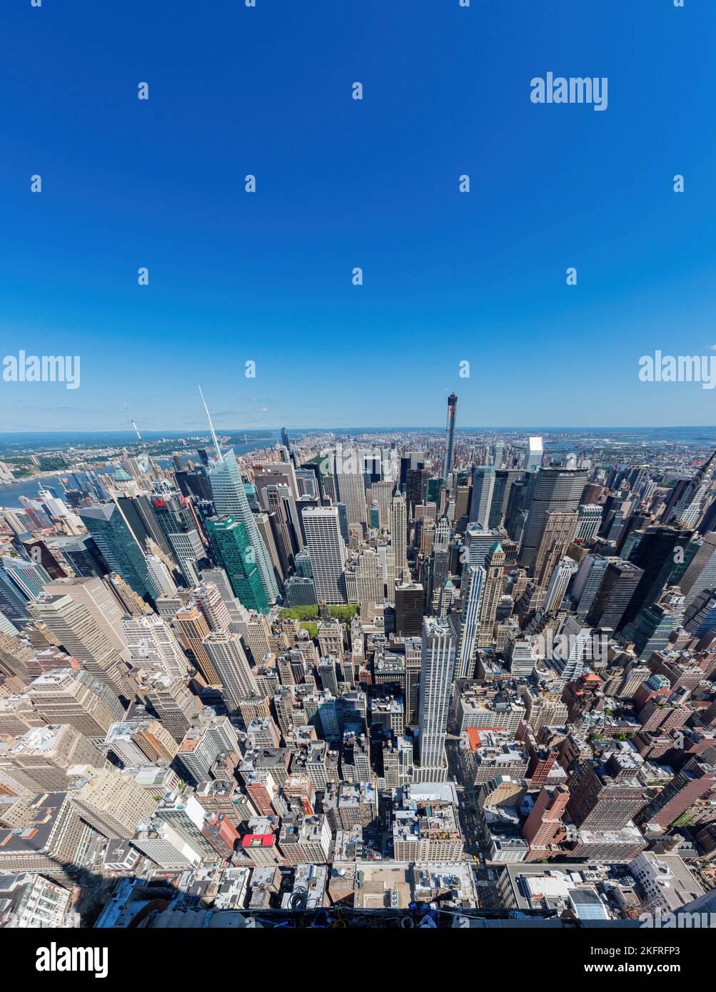 Aerial view of New York City cityscape at New York Stock Photo - Alamy