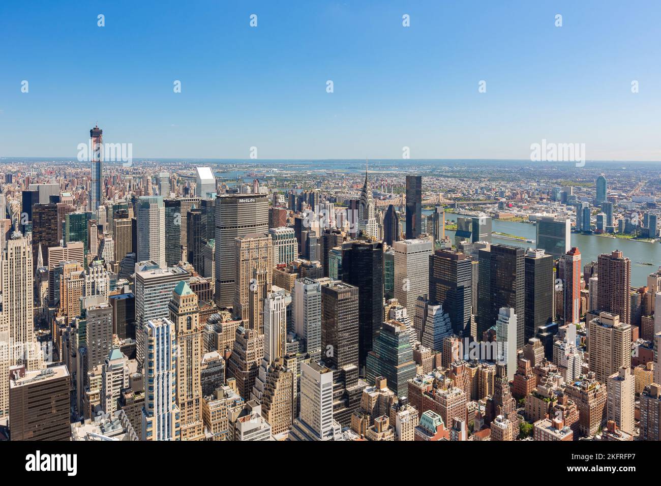 Aerial view of New York City cityscape at New York Stock Photo - Alamy