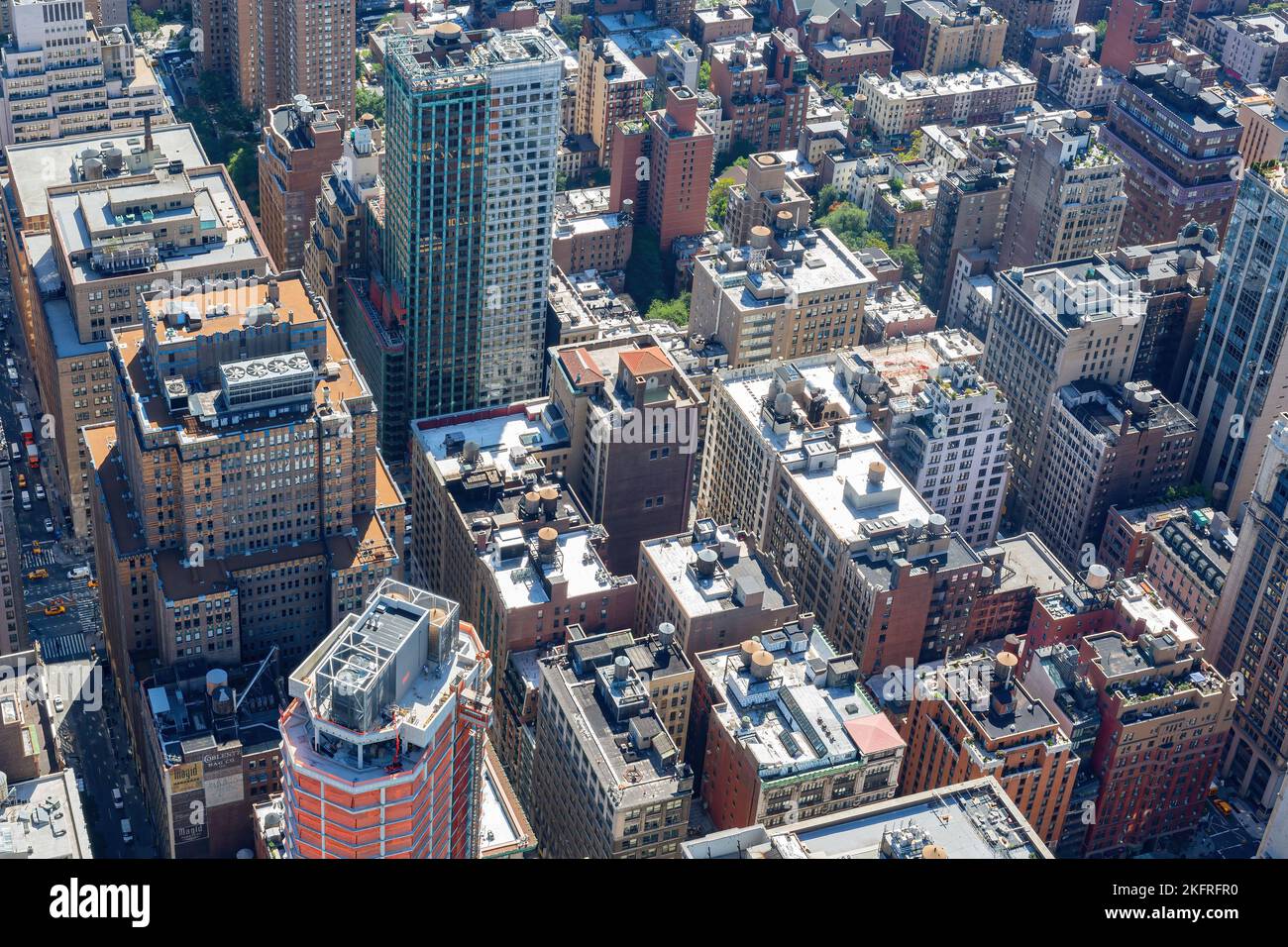 Aerial view of New York City cityscape at New York Stock Photo - Alamy