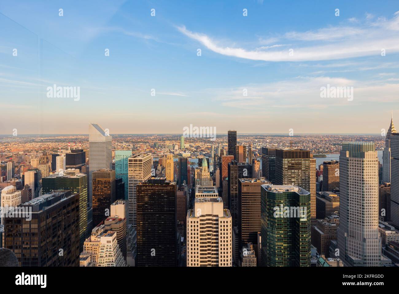 Aerial view of New York City cityscape at New York Stock Photo - Alamy