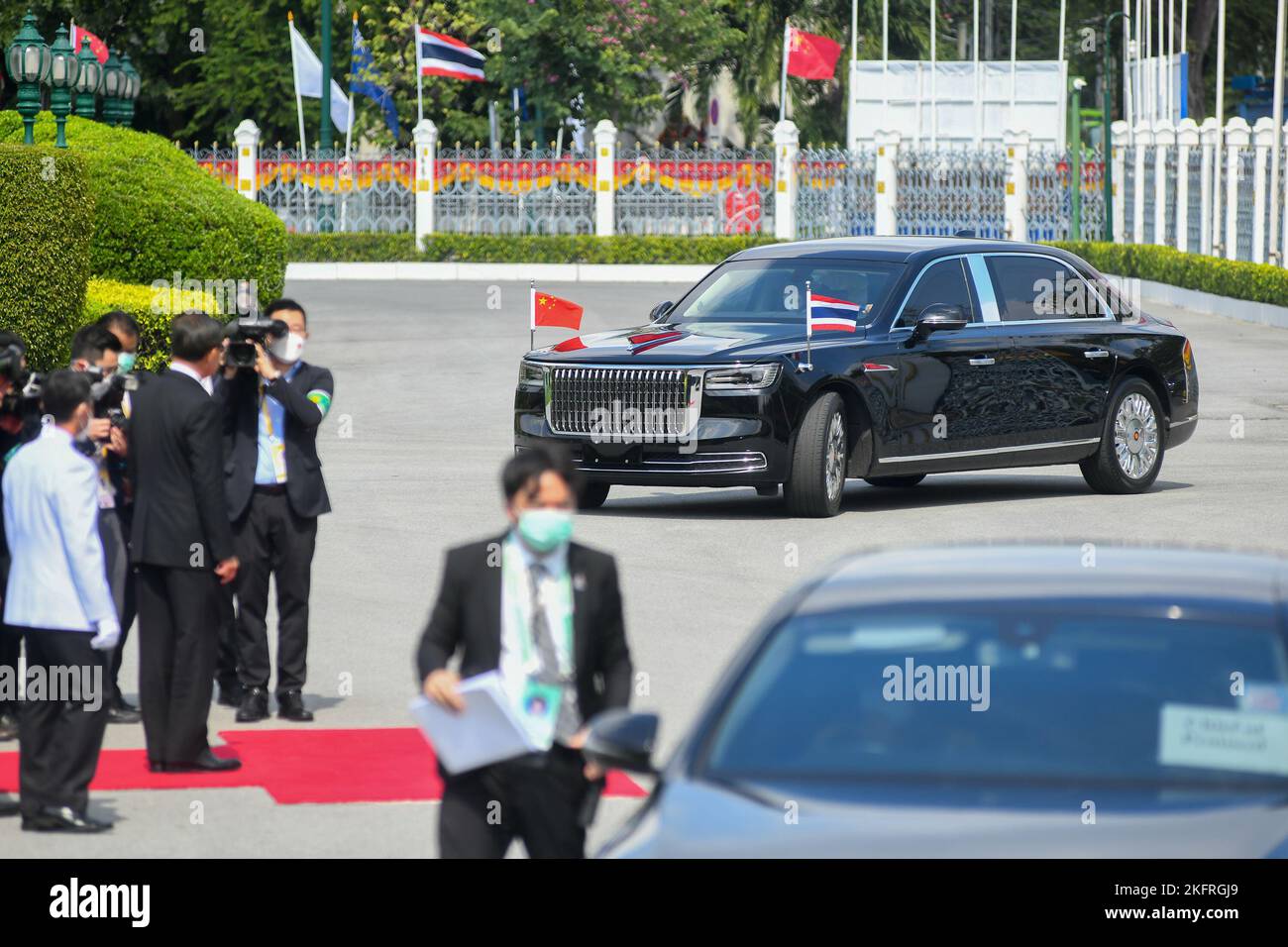 Thailand. 19th Nov, 2022. Thai Prime Minister Prayut Chan-o-cha welcome official Xi Jinping ...